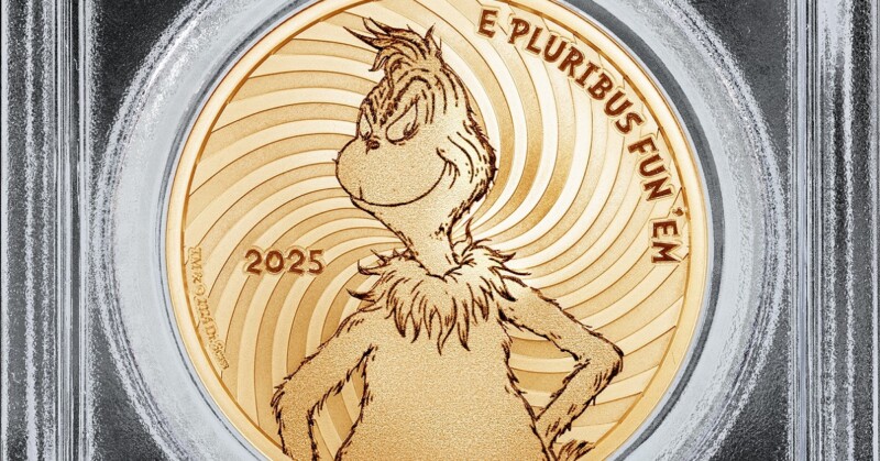 The Grinch Goes from Green to Gold on Collectible Coin - Overstreet Access