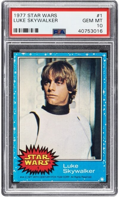 Prototypes, Comics, Trading Cards in Heritage Star Wars Day Auctions ...